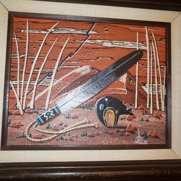 John C. Begay | Art | Native American Original Signed Oil On Board ...